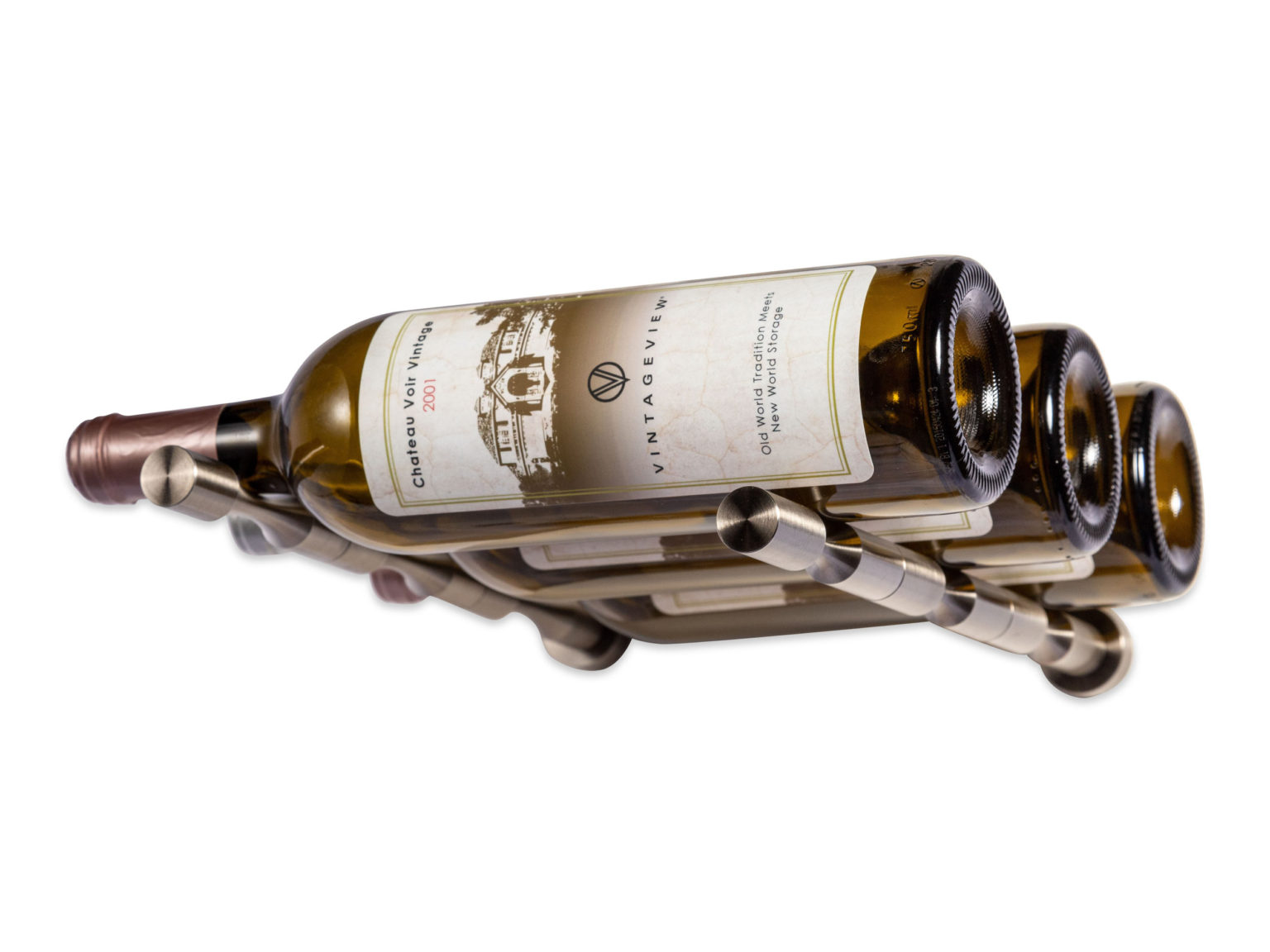 Vino Pins 3 Bottle Kit – wall mounted metal wine rack peg system ...