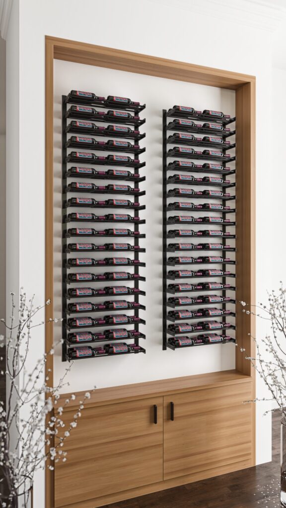 Evolution Wine Wall 1143mm 2 Column Wall Mounted Wine Rack System (18 ...